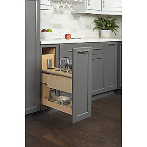 No Wiggle 8" Magnetic Knife Organizer Soft-close Pullout