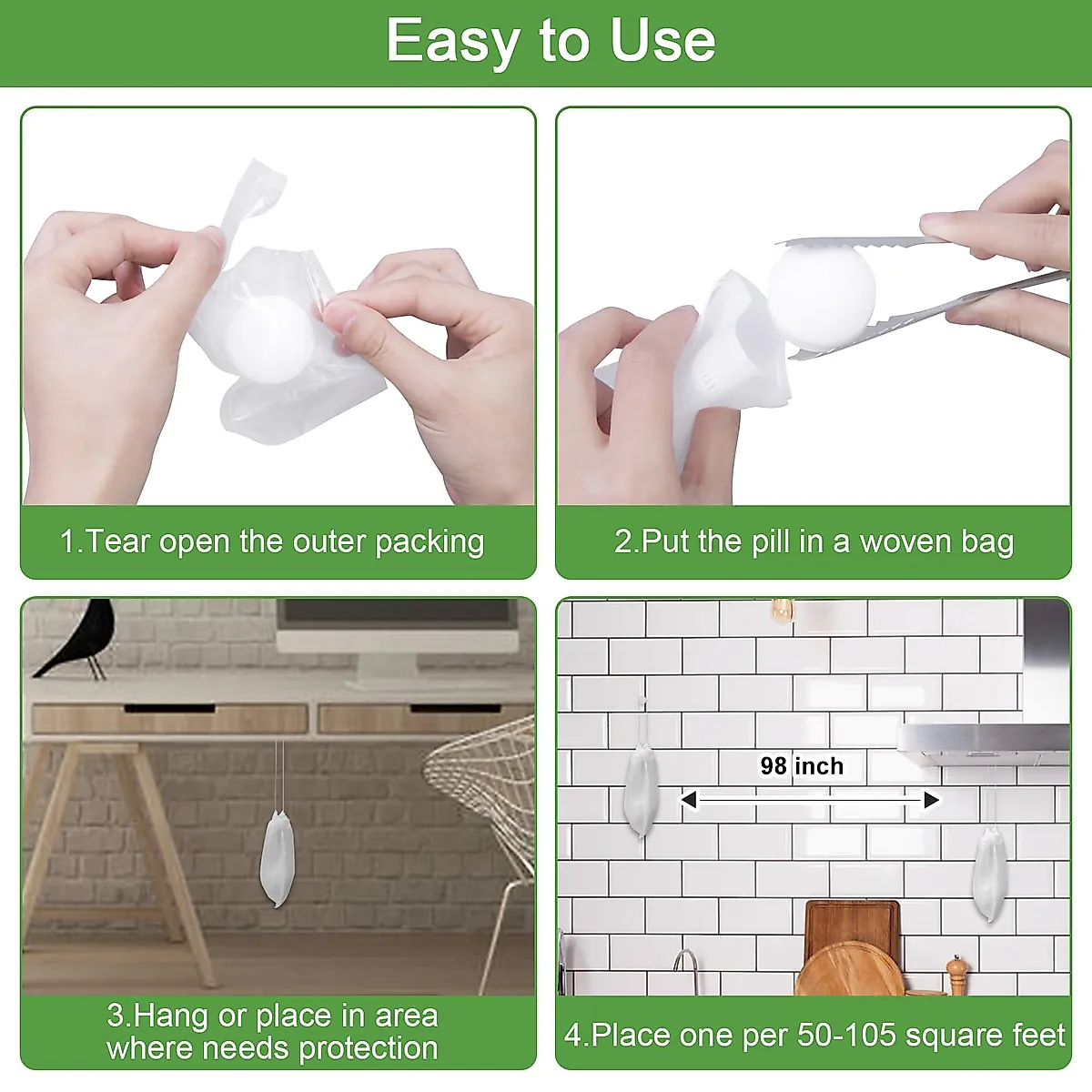 10 Pack Mouse Repellent Mice Deterrent Repellent for House, Rat Repellent Peppermint Oil to Repel Mice and Rats, Rodent Repellent Balls for Outdoor Indoor Pest Insect Control