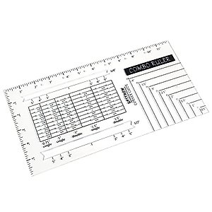 UPTTHOW Rivet Placement Template Zipper Ruler Zip Pocket Tool Leathercraft Rivets Marking Guide for DIY Bracelet Belt Combo Measurement Sewing Accessories