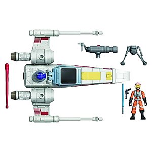 STAR WARS Mission Fleet Stellar Class Luke Skywalker X-Wing Fighter 2.5-Inch-Scale Figure and Vehicle, Toys for Kids Ages 4 and Up (E95975X1)