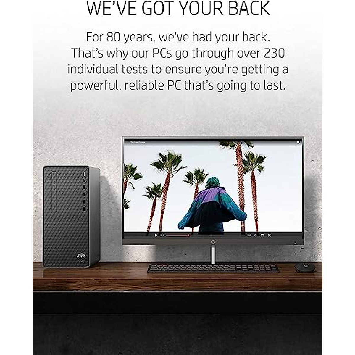 HP Desktop with AMD Ryzen 5 5600G, 12GB RAM, Windows 11 Home