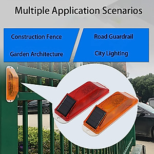 Solar Strobe Warning Light: Sensitive Strobe LED Warning Lamp Super Bright IP65 Waterproof Wireless Light Control for Construction Traffic Balusters Driveways Bridge Dock Marine (Yellow, 12-PCS)