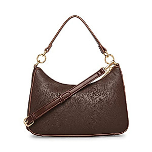 Anne Klein Womens Anne Klein W/ shoulder bag w pouch, Espresso/Espresso/Milk Choc-drk Choc, One Size US