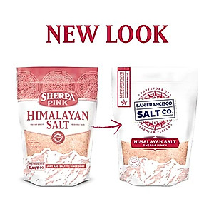Sherpa Pink Himalayan Salt - 2 lb. Bag Coarse Grain - for Grinders and Salt Mills