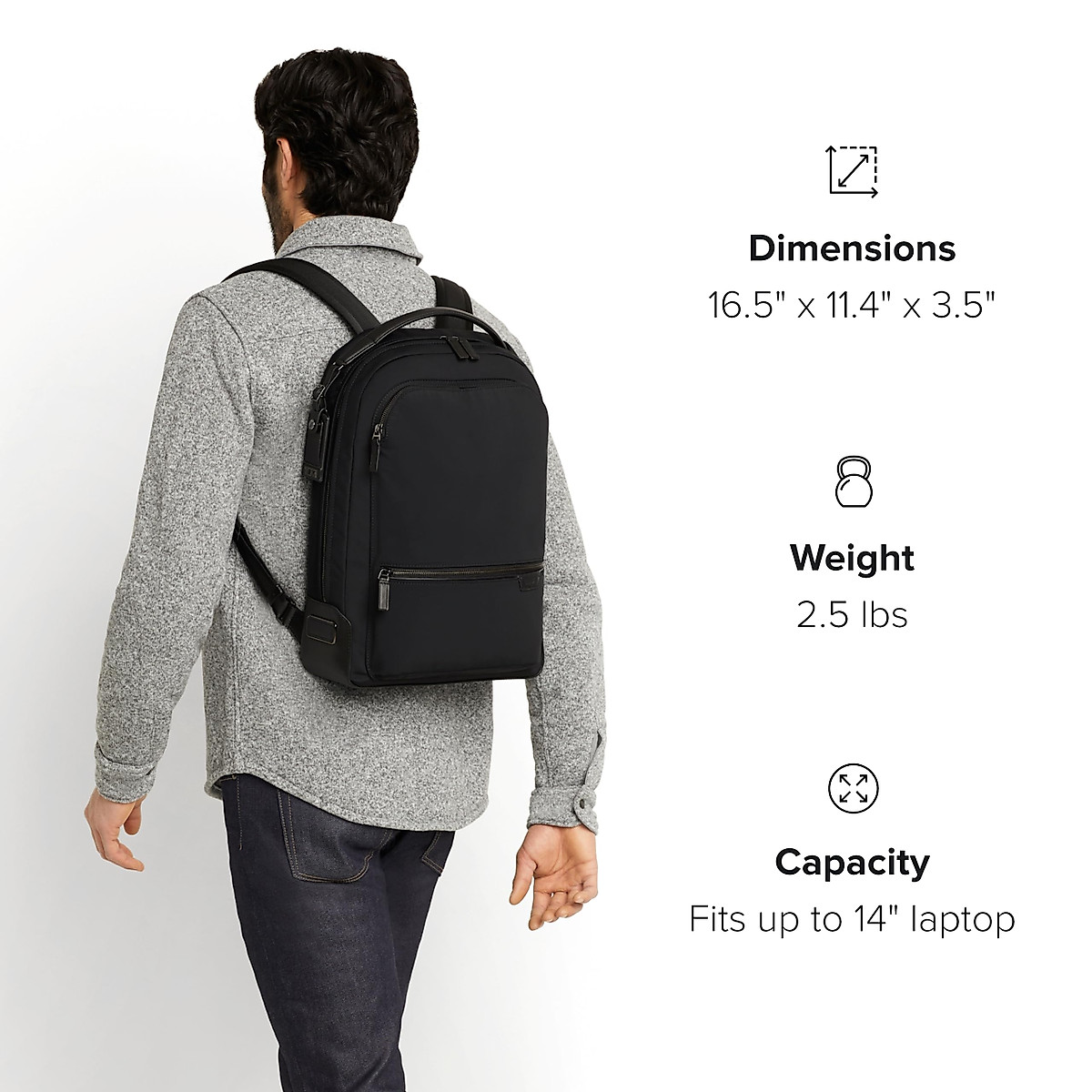 TUMI(トゥミ) Men's Backpacks, Black, One Size