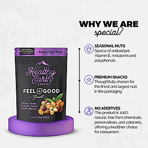 Mixed Nuts Unsalted | Trail Mix | Trail Mix without Peanuts | Sugar Free Snacks | Gourmet Snacks, Protein Snacks, Gluten Free, No Preservatives, High Fiber Snacks (Natural Antioxidant)