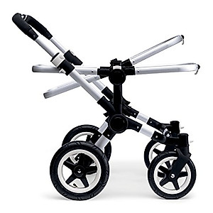 Bugaboo 2015 Donkey Twin Stroller Complete Set in Aluminum and Black