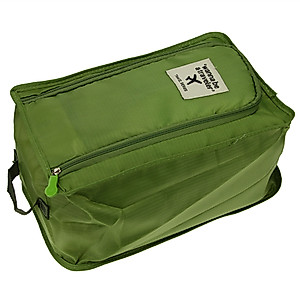 Waterproof Nylon Travel Portable Shoes Zipper Handle Carrying Case Organizer Home Shoes Free Stand Packing Cubes Box Storage Bag Dustproof Protective Pouch