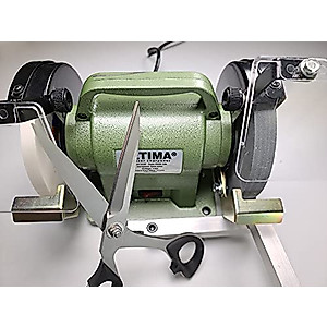 Ultima Scissor Sharpener - Benchtop Grinder & Polisher with Convexing Clamp for Prossional Quality Scissor & Shear Sharpening