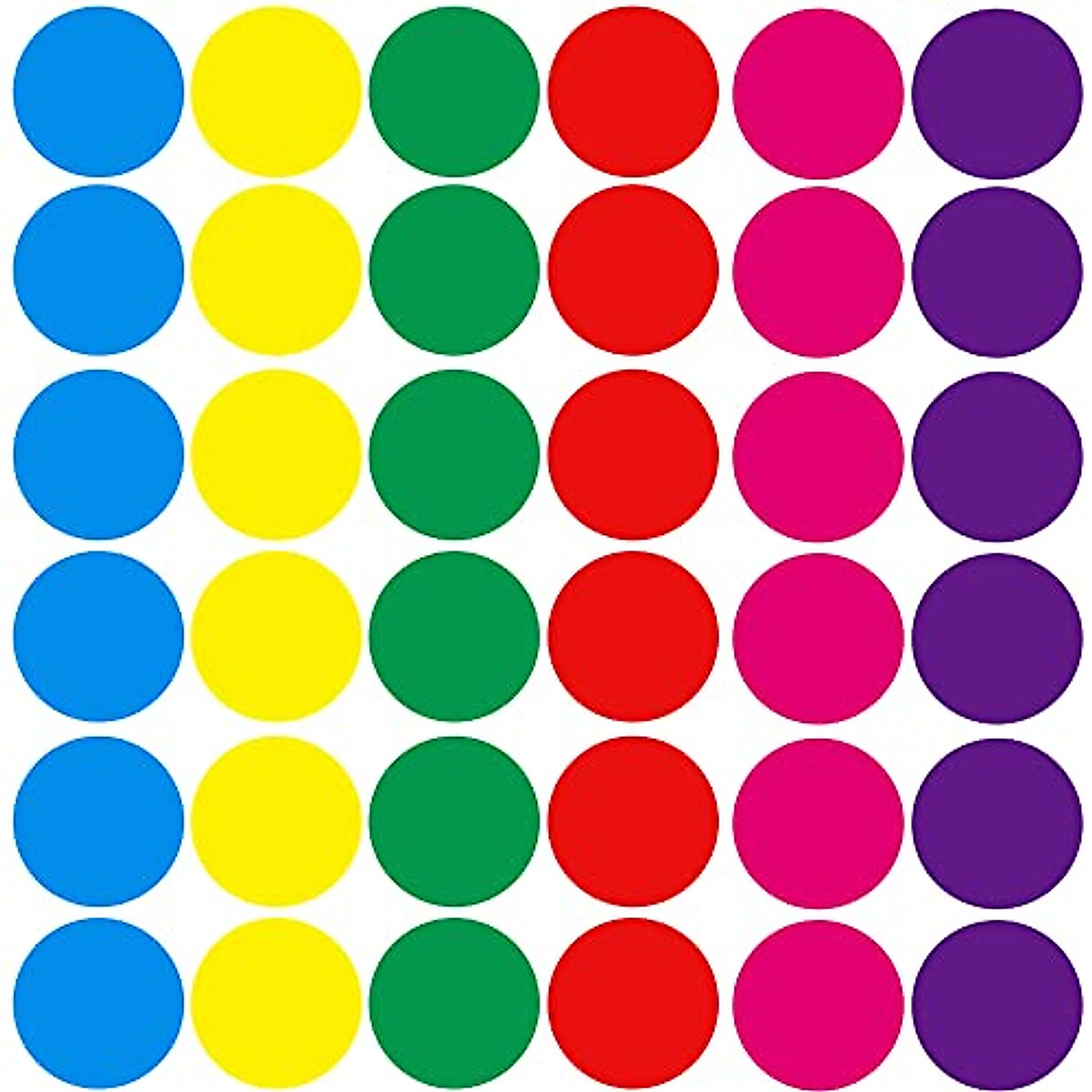 Round Floor Stickers, 6 Inch Spot Markers Floor Spots Self Adhesive Vinyl Stickers Classroom Dot Spots for Preschool and Kindergarten Elementary Teachers (60PCS)