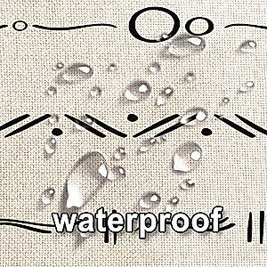 Outdoor Throw Pillow Covers 18x18 Waterproof Farmhouse Boho Spring Summer White Beige Black Patio Decorative Linen Square Modern Floral Line Geometry Stripe Courtyard Garden Sofa Chair Couch set of 4