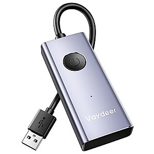 Vaydeer Undetectable Mouse Jiggler Mouse Mover USB Port for Computer,Driver-Free with ON/Off Switch,Simulate Mouse Movement to Prevent The Computer from Entering Sleep Mode,Plug-and-Play