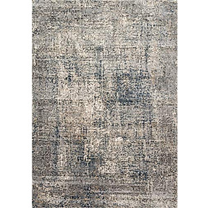 Loloi II Teagan Collection TEA-05 Denim/Slate, Contemporary 5'-3" x 7'-6" Area Rug