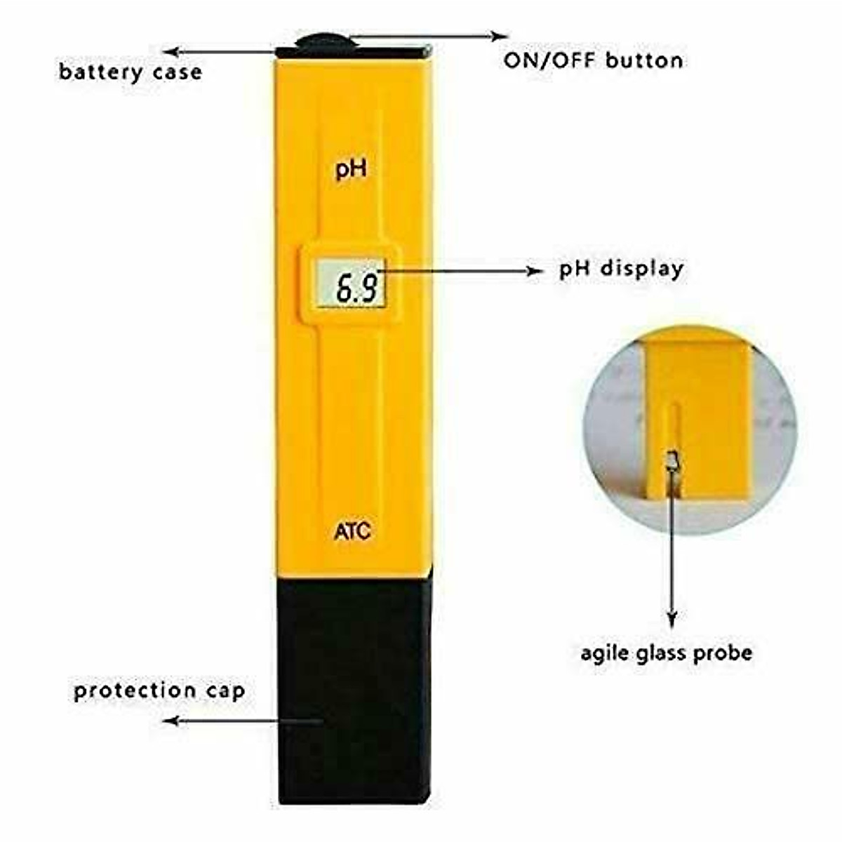 Spancare Digital Pen Type PH Meter for Water Testing Digital TDS Meter with Accessories