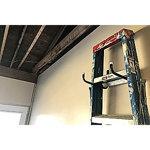 Shepherd Hardware 8091E Heavy Duty Steel 10-Inch Garage Storage Utility Hooks, 4 Pack, Black