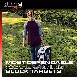 Field Logic Block GenZ XL 20” Youth Archery Arrow Target, Black and White