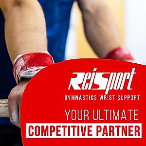 Reisport Gymnastic Wrist Support, Unisex One Size Wrist Support for Pull-up, Premium Leather Wrist Protection, Wrist Support with Hook & Loop Closure, Wrist Wraps for Weightlifting, Strength Training