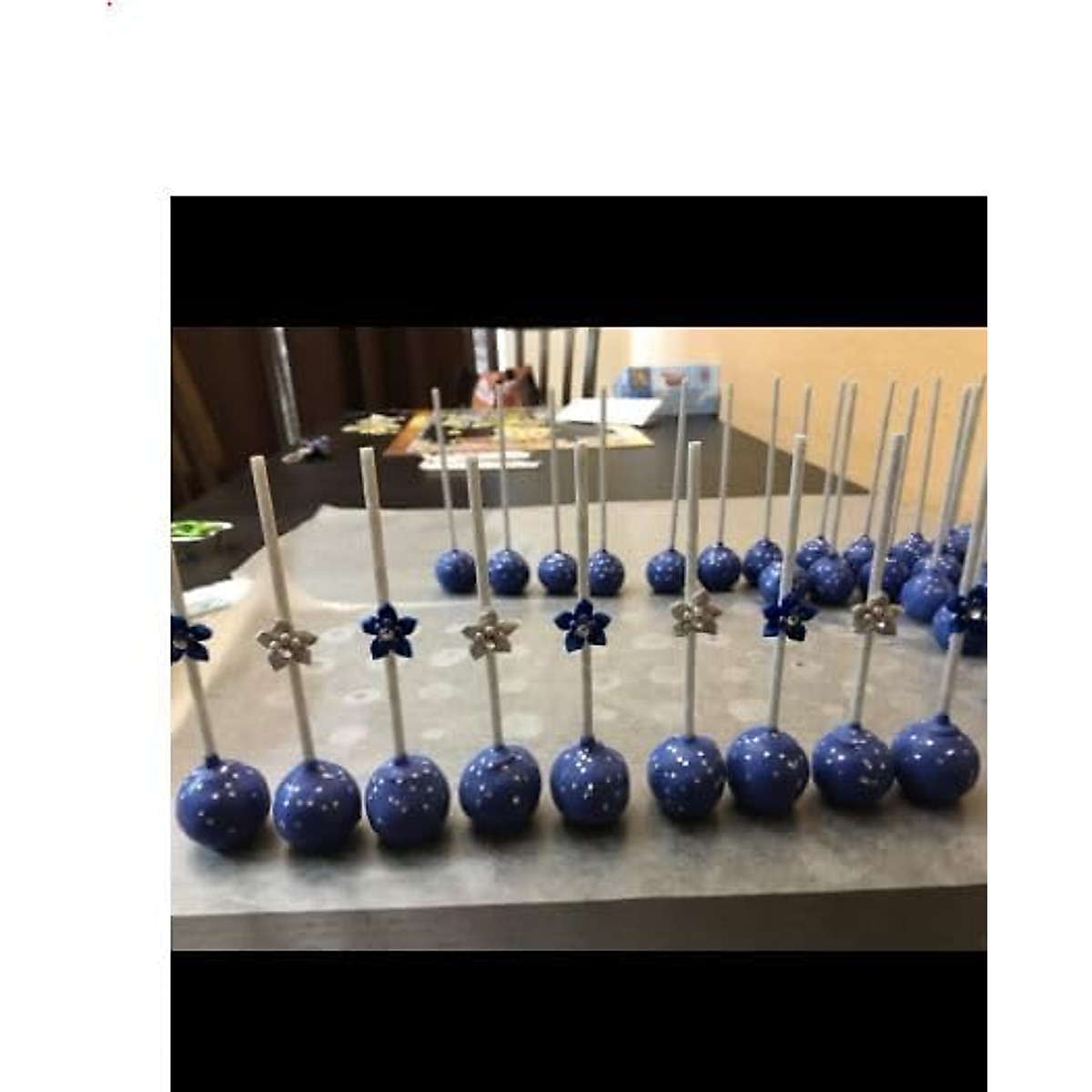 50pcs Silver Fairy Dust Glitter Plastic Sticks, 6" (150mm) x 5/32" (4.5mm)