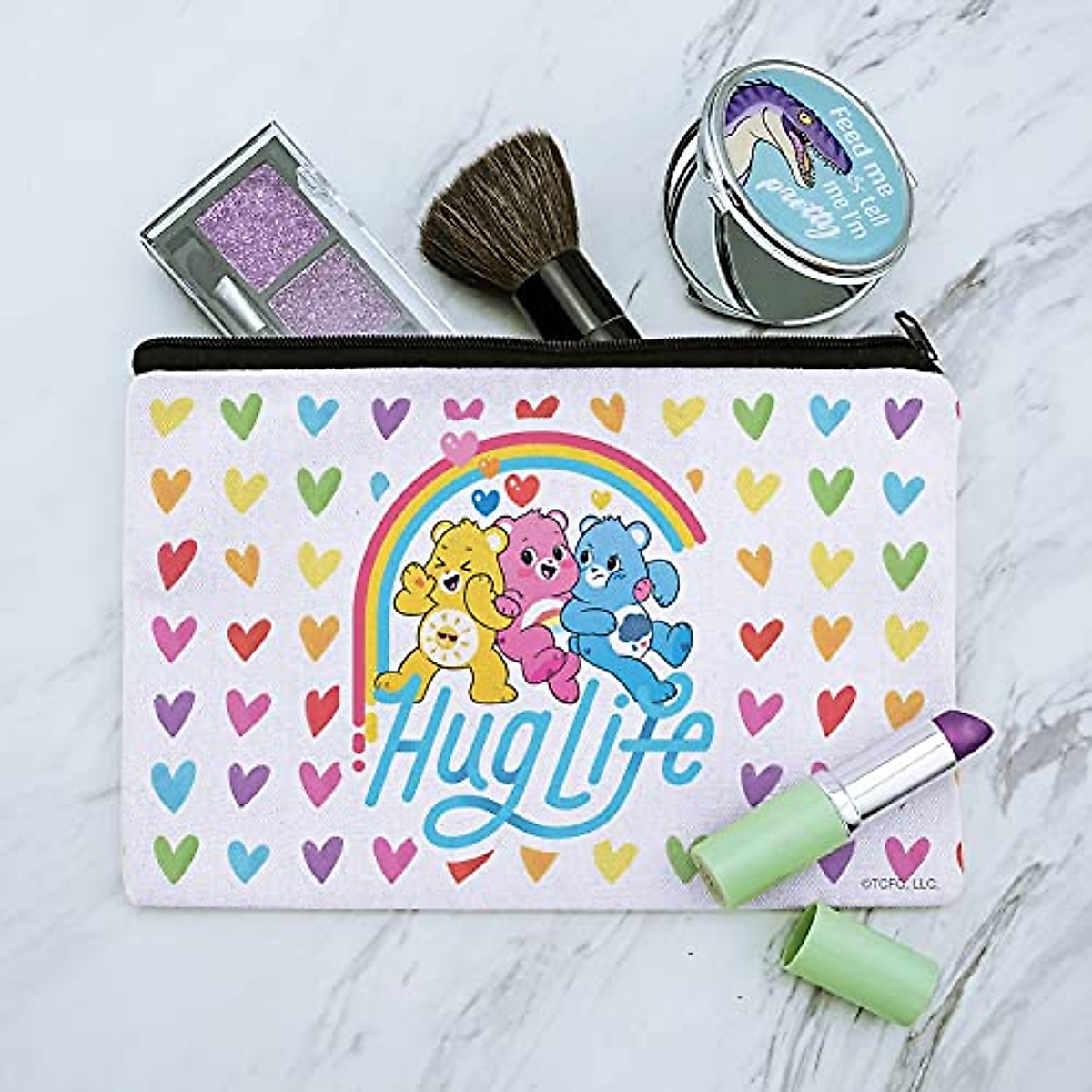 GRAPHICS & MORE Care Bears: Unlock the Magic Hug Life Makeup Cosmetic Bag Organizer Pouch