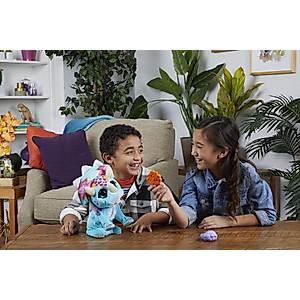 FurReal Hoppin’ Topper Interactive Dinosaur Plush Pet Toy, 35+ Sound-&-Motion Combinations, Ages 4 & Up