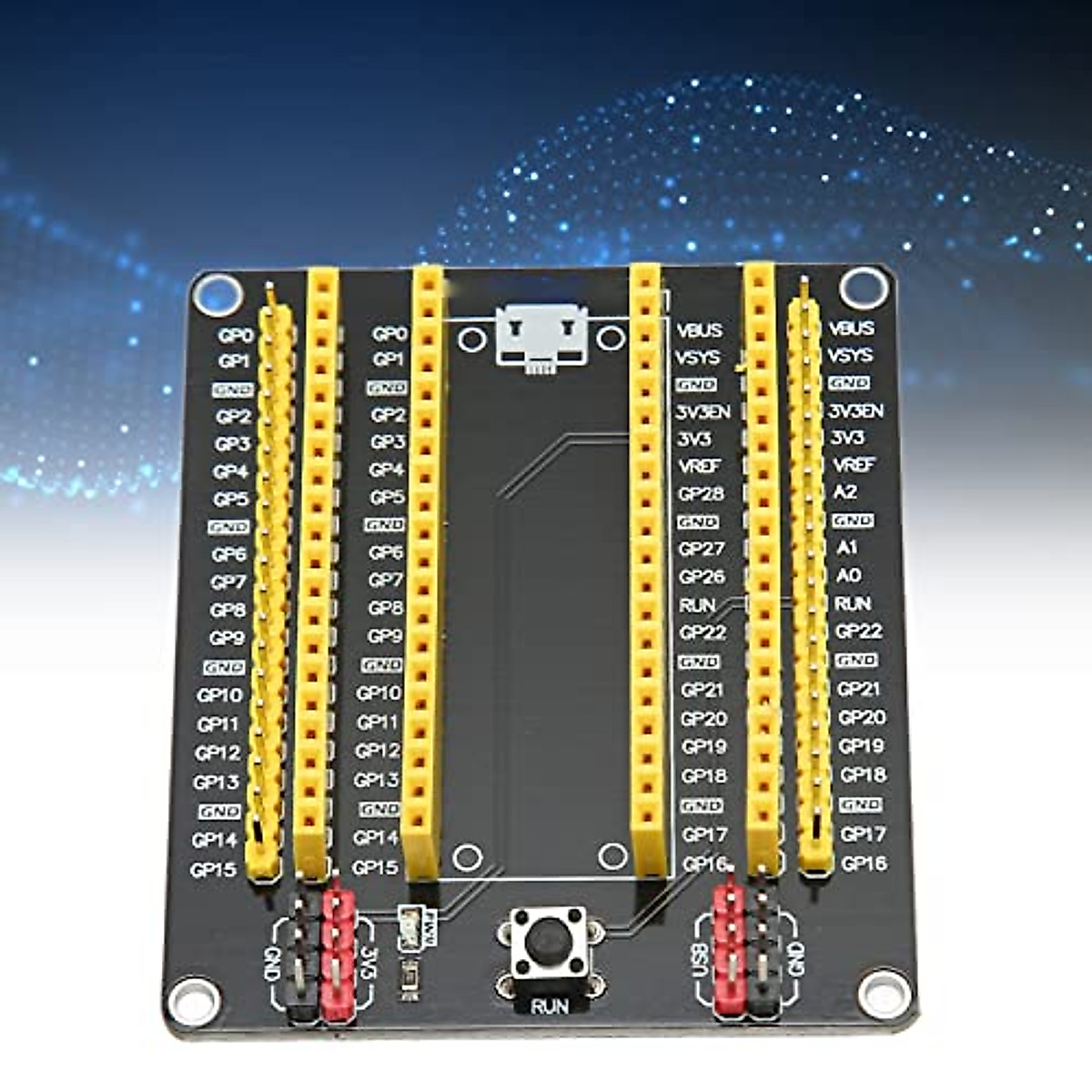 Sanpyl Expansion Board for Pi SWD Debugging Smart Control, 40Pin Quick Connection No Welding Quick Connection Development Board with Reset Button