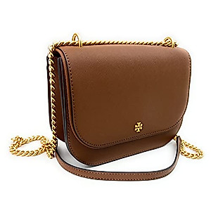 Tory Burch Emerson Flap Adjustable Shoulder Bag (Moose)