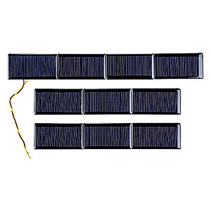 SUNYIMA 10Pcs 5V 60mA Mini Polycrystalline Solar Panels Cells 68mmx37mm/2.67"x1.45" for DIY Solar Cells Projects Toys