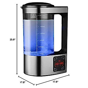 Hydrogen Rich Water Machine 2L Large Capacity Constant Temperature Heating Microelectrolysis Hydrogen Water Generator Anti Aging Antioxidant Hydrogen Water Make Health Care Cup