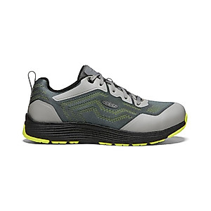 KEEN Utility Men's Sparta 2 Low Height Alloy Toe ESD Industrial Work Shoes, Steel Grey/Evening Primrose, 10.5