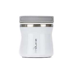 Reduce Insulated Food Container, 18 oz - 6 Hours Hot, 20 Hours Cold - These To-Go Thermal Food Containers are Perfect for On The Go Meals and Snacks - Leak-Proof and Dishwasher Safe - White