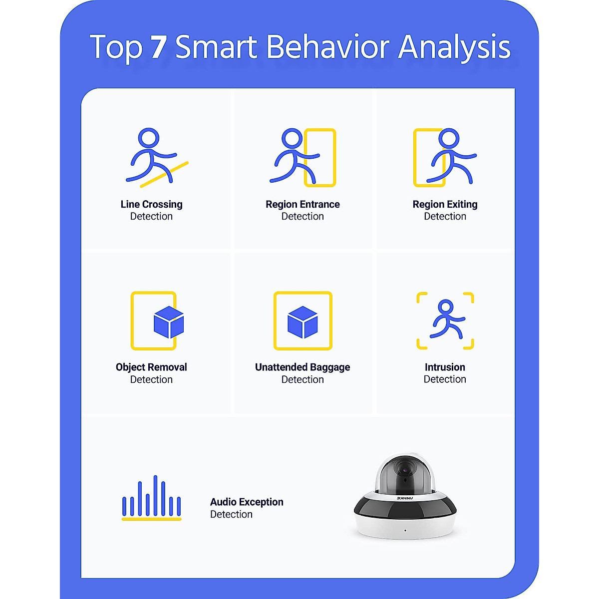 ANNKE CZ400 4MP PoE IP Audio Security Camera, PTZ CCTV Dome Camera with AI Human, 4X Optical Zoom, H.265+ Color Night Vision, Pan & Tilt, Auto Focus, RTSP, IP66 Waterproof for Outdoor