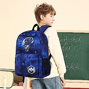 Bluboon School Backpack for Boys Teens Bookbag Travel Daypack Kids Lunch Bag Pencil Case (The Little Prince-3pcs)
