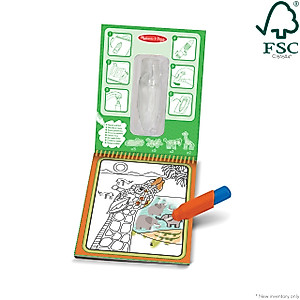 Melissa & Doug On the Go Water Wow! Reusable Water-Reveal Activity Pad - Safari - FSC Certified