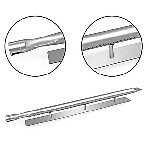 Boloda 2pc BBQ Gas Grill Pipe Burner Tubes,Stainless Steel Grill Burner Replacement for Viking VGBQ 30 in T Series, VGBQ 41 in T Series and Others Gas Grills Models