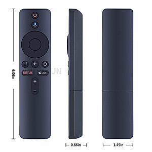 XMRM-006 Replacement Voice Remote Control Compatible for Xiaomi XIAO MI Box S XMRM006 Remote Controller with Netflix Live Shortcut Keys