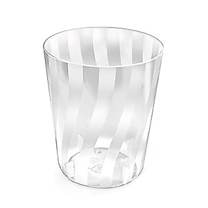 Azar Displays 222966 Acrylic Clear Wastebasket Trash Can Bin