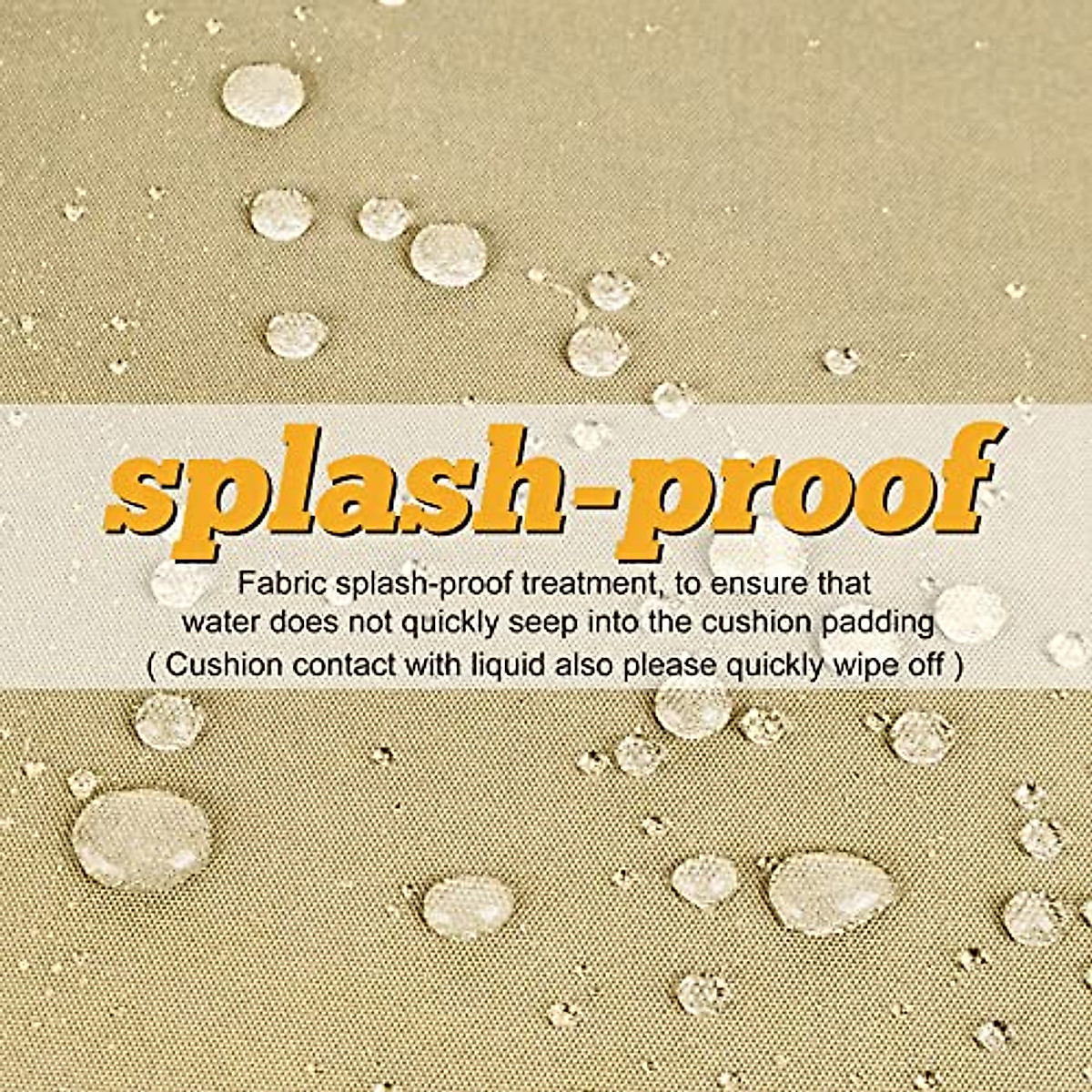 RULAER 30x14x2.5inch Bench Cushion for Indoor Outdoor Furniture Durable UV Resistant Lounge Patio Seat Pad Anti-Slip Garden Cushions (Beige Zippered for Easy Clean