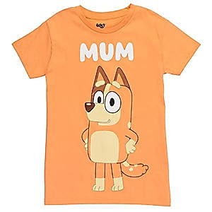 Bluey Mum Adult Womens Graphic T-Shirt Chilli Small