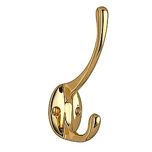 SMEDBO Beslagsboden 4.375" Coat and Hat Hook Finish: Polished Brass