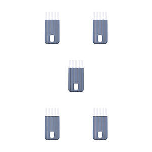 Toilet Brush and Holder Set, 5 PCS Cup Cleaning Brush Groove Brushes Computer Keyboard Vegetable Tool Gray