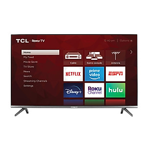 TCL 65-inch 6-Series 4K UHD Dolby Vision HDR QLED Roku Smart TV - 65R635, 2021 Model