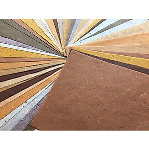 Mixed Brown Mulberry Paper Sheet Design Craft Hand Made Art Tissue Japan Origami Washi