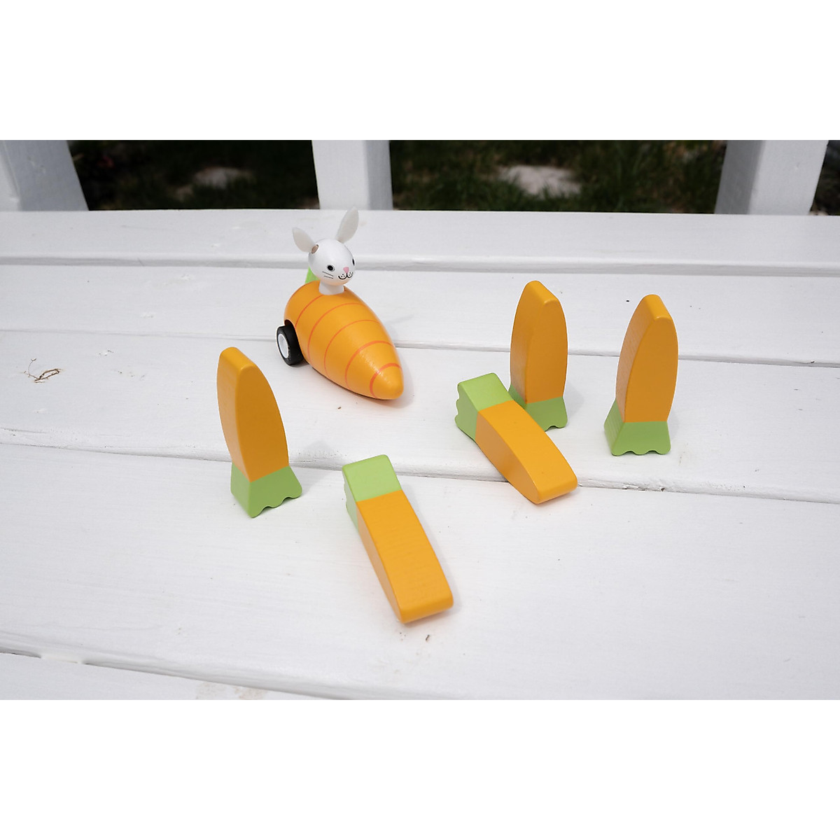 Bunny and Carrot Bowling Game by Jack Rabbit Creations-Develops Coordination and Fine Motor Skills