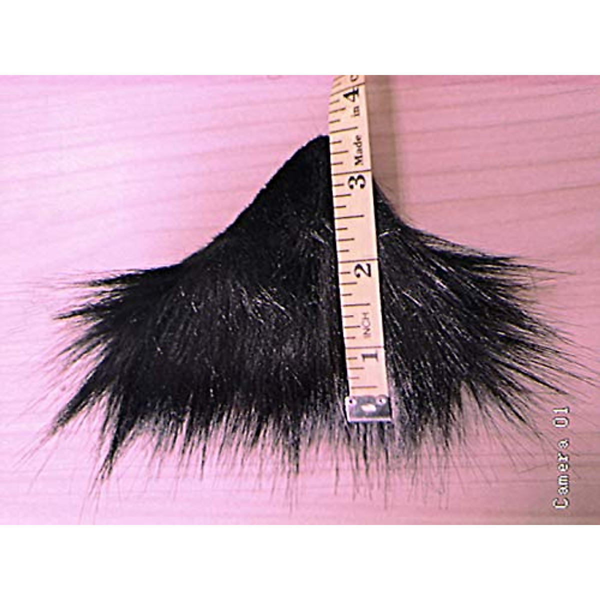 tyoungg Faux Fur Cat Kitten Clip on Ears Headband For Cosplay Kitten Play Comicon Cosplay Petplay (black kitten ears)