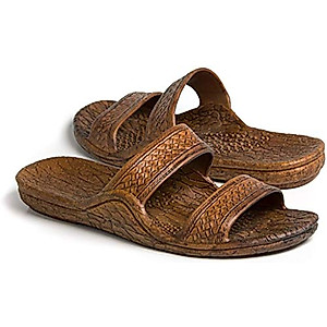 Pali Hawaii Unisex Adult Classic Jandal Sandal (Light Brown, 11)