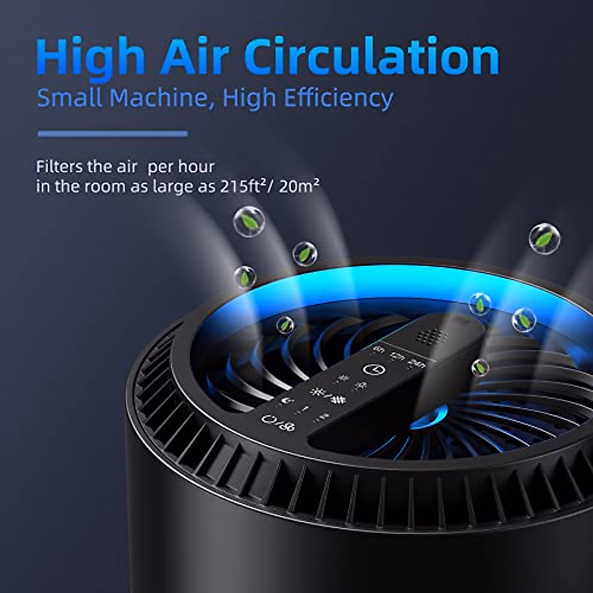 AROEVE Air Purifiers(Black) for Home with Two H13 HEPA Air Filter-Pet Dander Version(One Basic Version & One Basic Version) For Smoke Pollen Dander Hair Smell In Bedroom Office Living Room and Kitchen