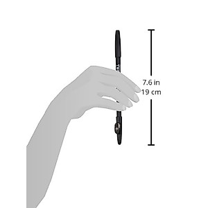 The BrowGal - 3 in 1, Skinny Eyebrow Pencil - 05 with Sharpener Cap & Spoolie Brush - Draws Tiny Brow Hairs & Fills in Sparse Areas & Gaps, Sharp Enable, Longwear, Long Lasting – 7.4 In, Taupe Color