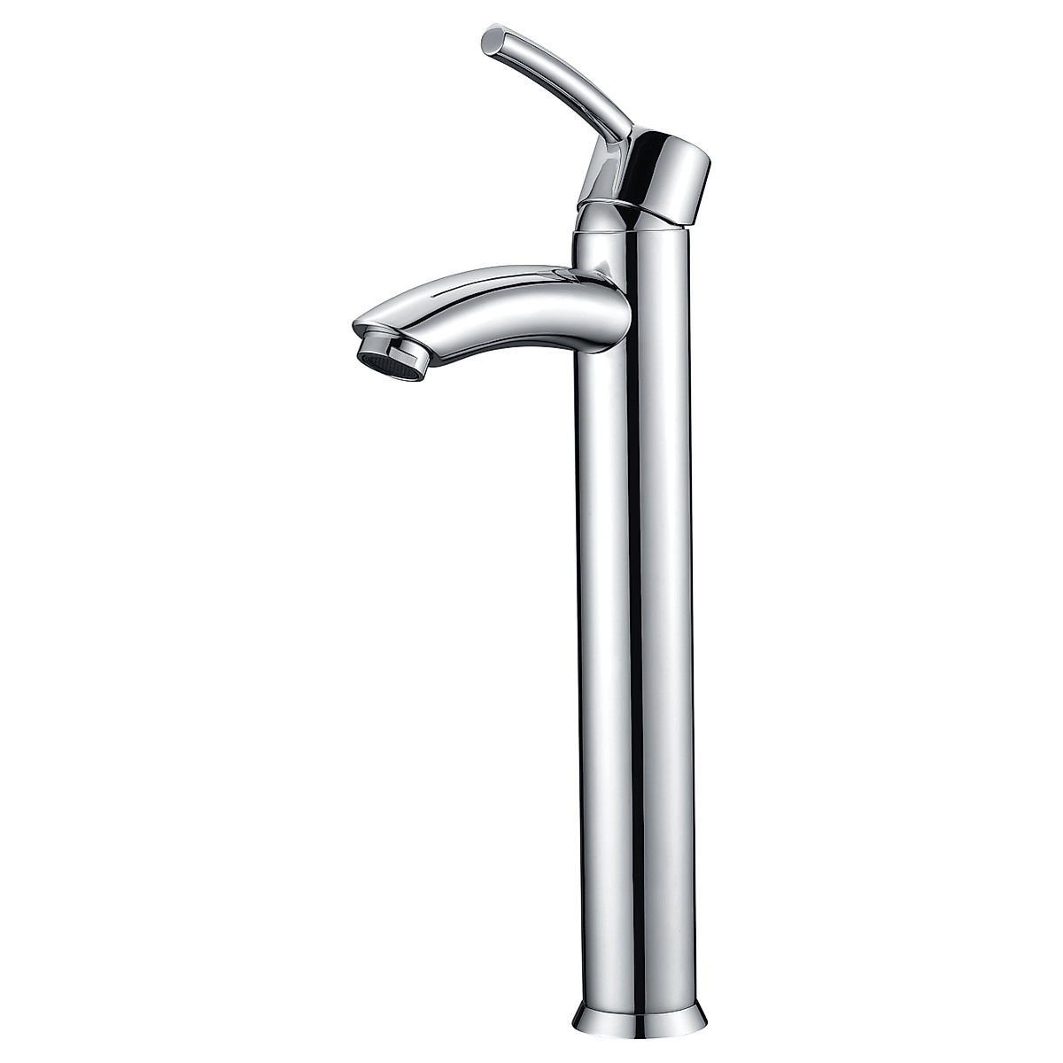 ANZZI Quartet Series Single Hole Bathroom Faucet in Polished Chrome | Countertop Deck Mount Singular Lever Handle Bathroom Sink Faucet | 5.98 in. L x 1.96 in. W x 12.9 in. H | L-AZ079
