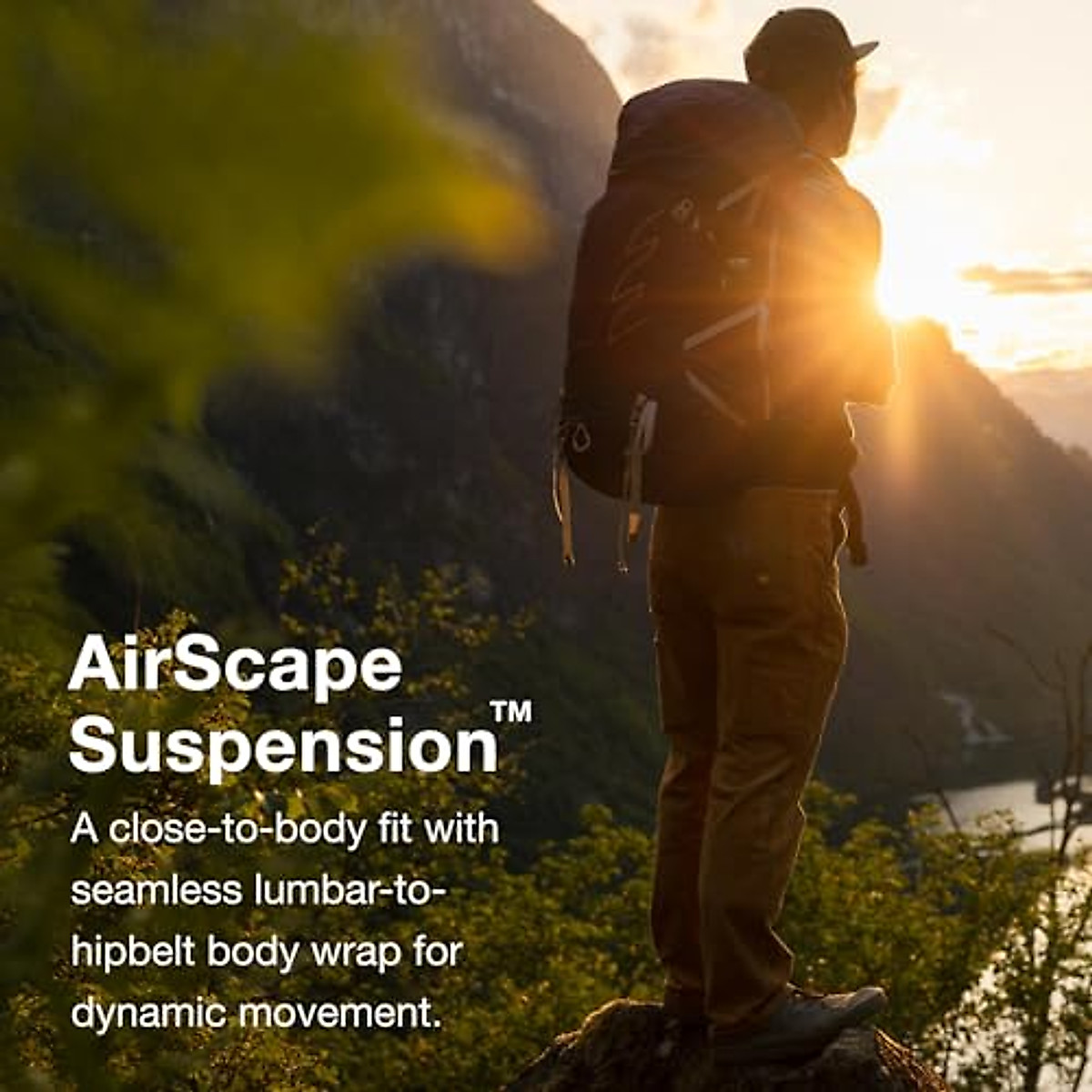 Osprey Talon 44L Men's Hiking Backpack with Hipbelt, Stealth Black, S/M