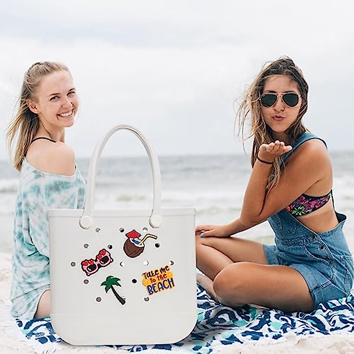 Enruiya Charms for Bogg Bags Accessories for Women Rubber Simply Southern Beach Totes Decoration